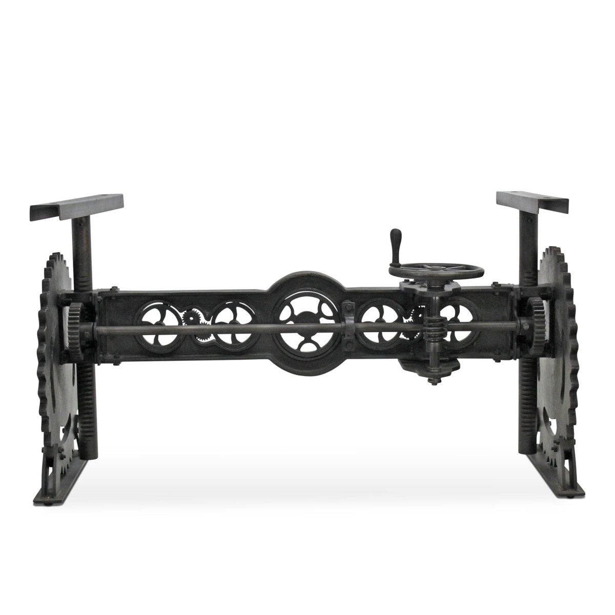 Steampunk Adjustable Height Dining Table Iron Crank Base - No Top ...