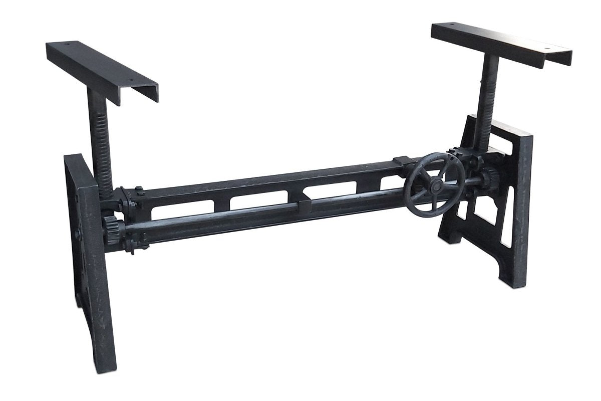 Heavy-duty Metal Adjustable Height Table Bases - Knox Deco