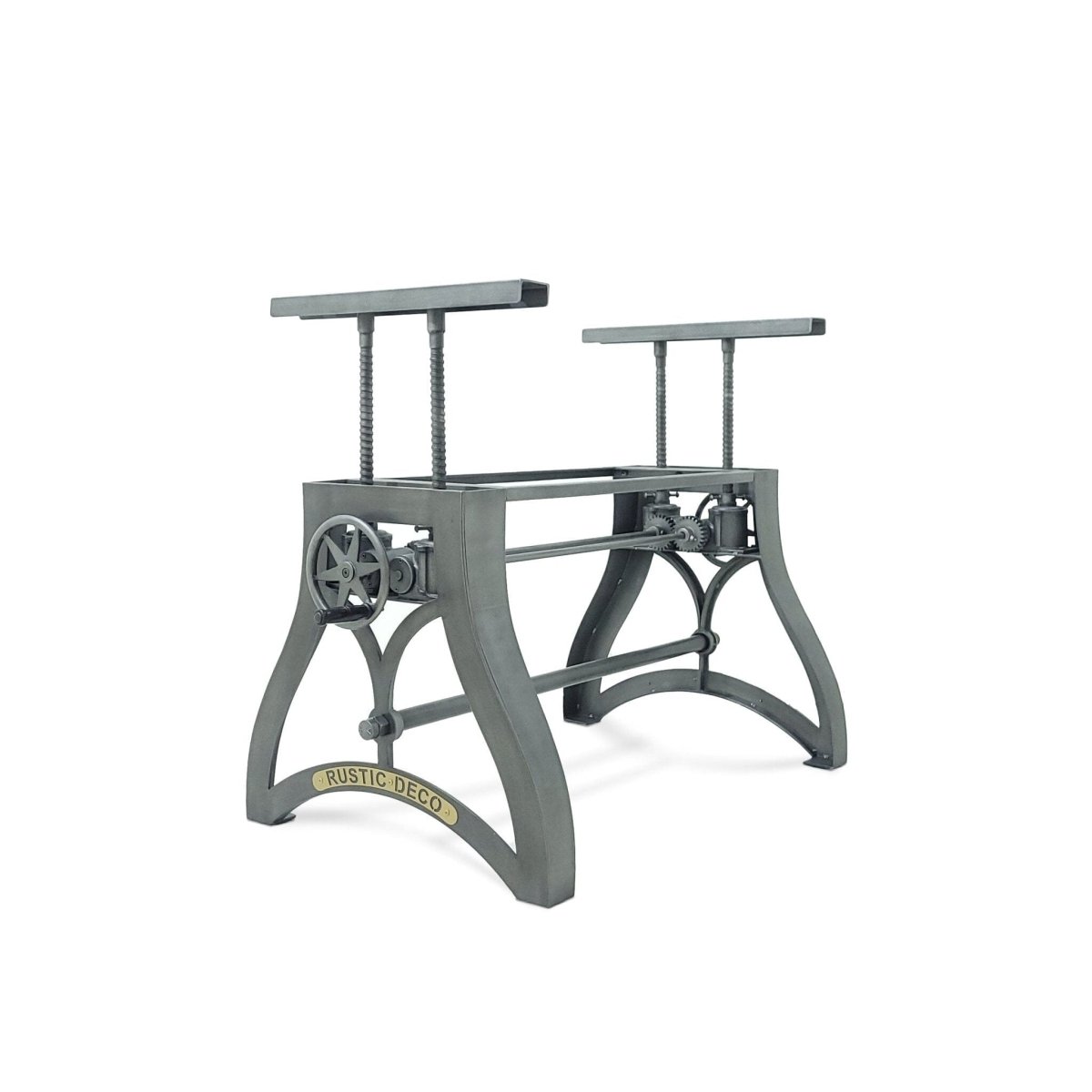 Crescent Writing Table Desk Base - Adjustable Height Sit or Stand - DIY ...