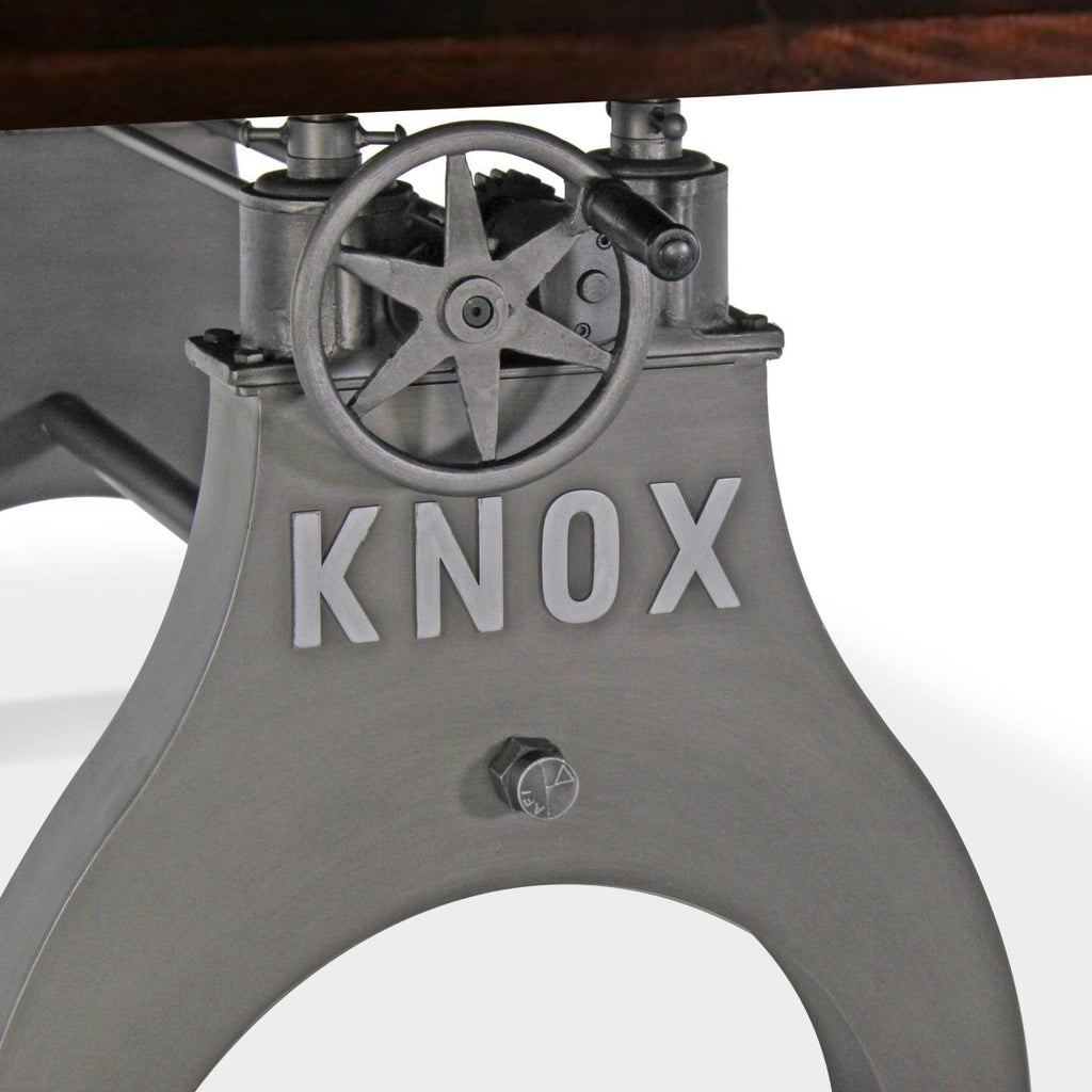 KNOX Adjustable Writing Table Desk - Adjustable Steel - Walnut Top ...