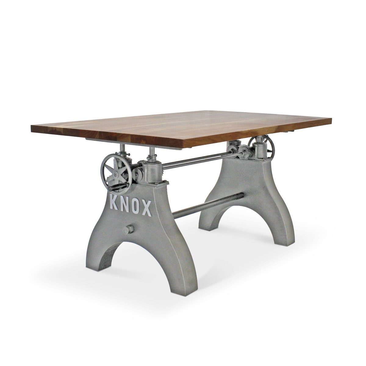KNOX Adjustable Writing Table Desk - Embossed Steel Base - Natural ...