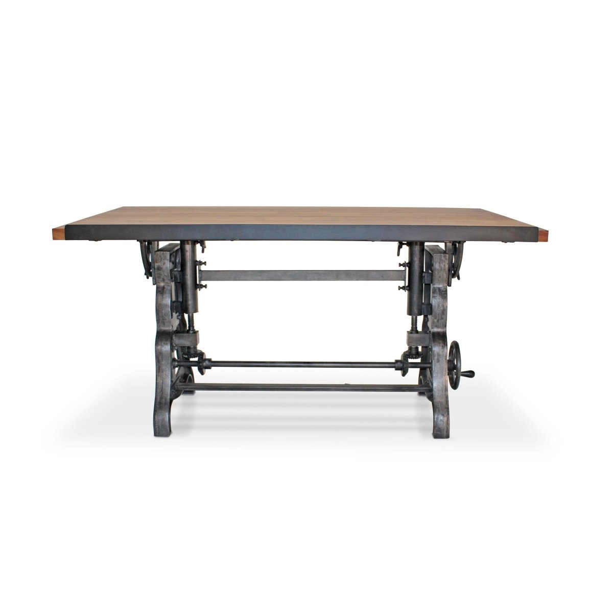 Shoemaker Drafting Table Desk - Adjustable Height Iron Base - Tilt Top ...